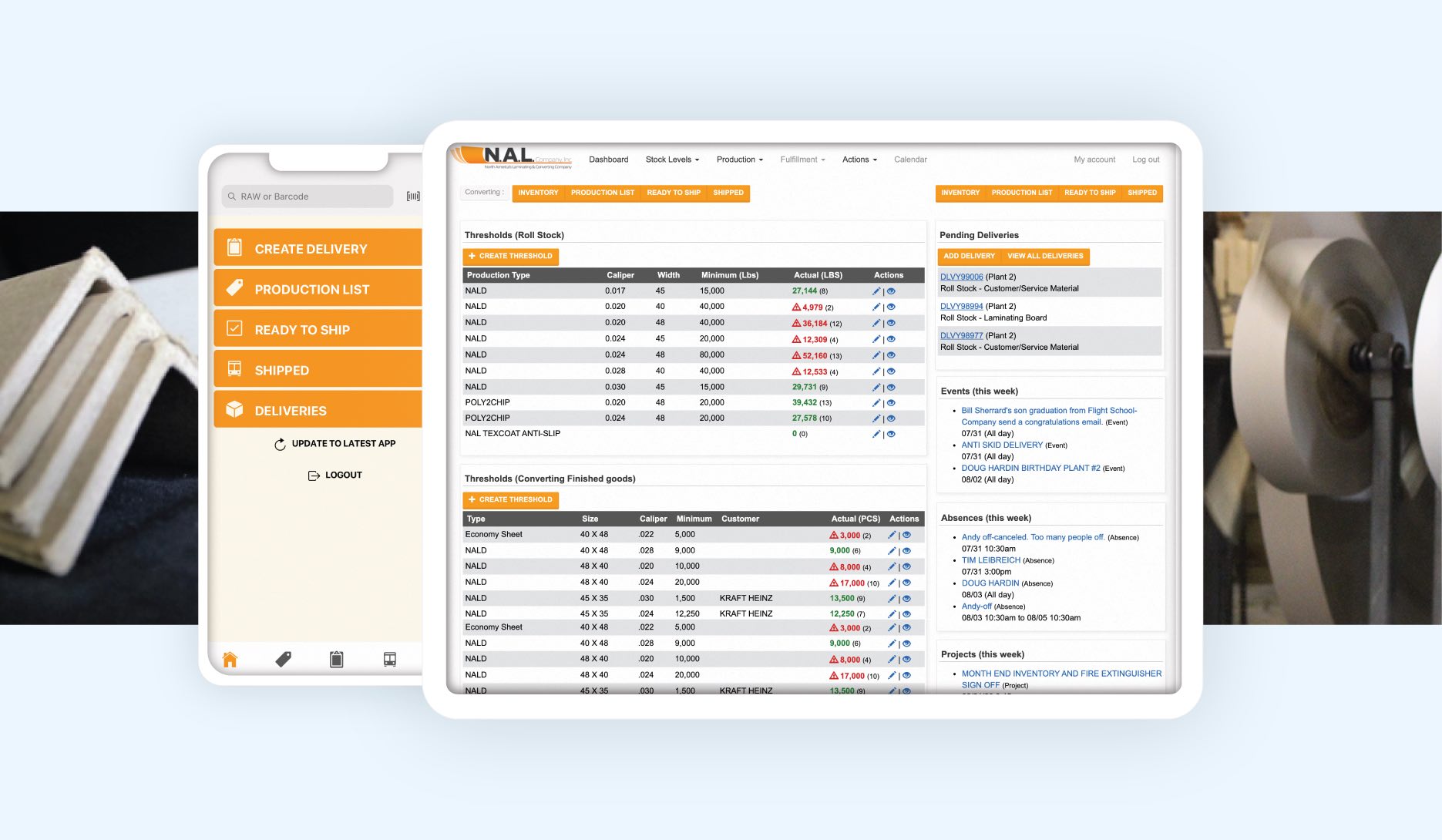 Robust Logistics Management Suite with Client Portal for NAL Company ...